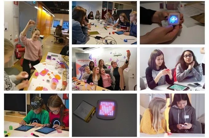 女性创意编程社区imagiLabs的网红产品：LED配饰，随心而变，编程由你！-智造-南京合越智能~柔性传感器-可穿戴传感器与人机协作交互数字化